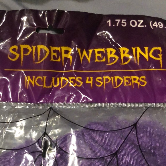 Holiday | Purple Spider Webbing W 4 Spiders | Poshmark